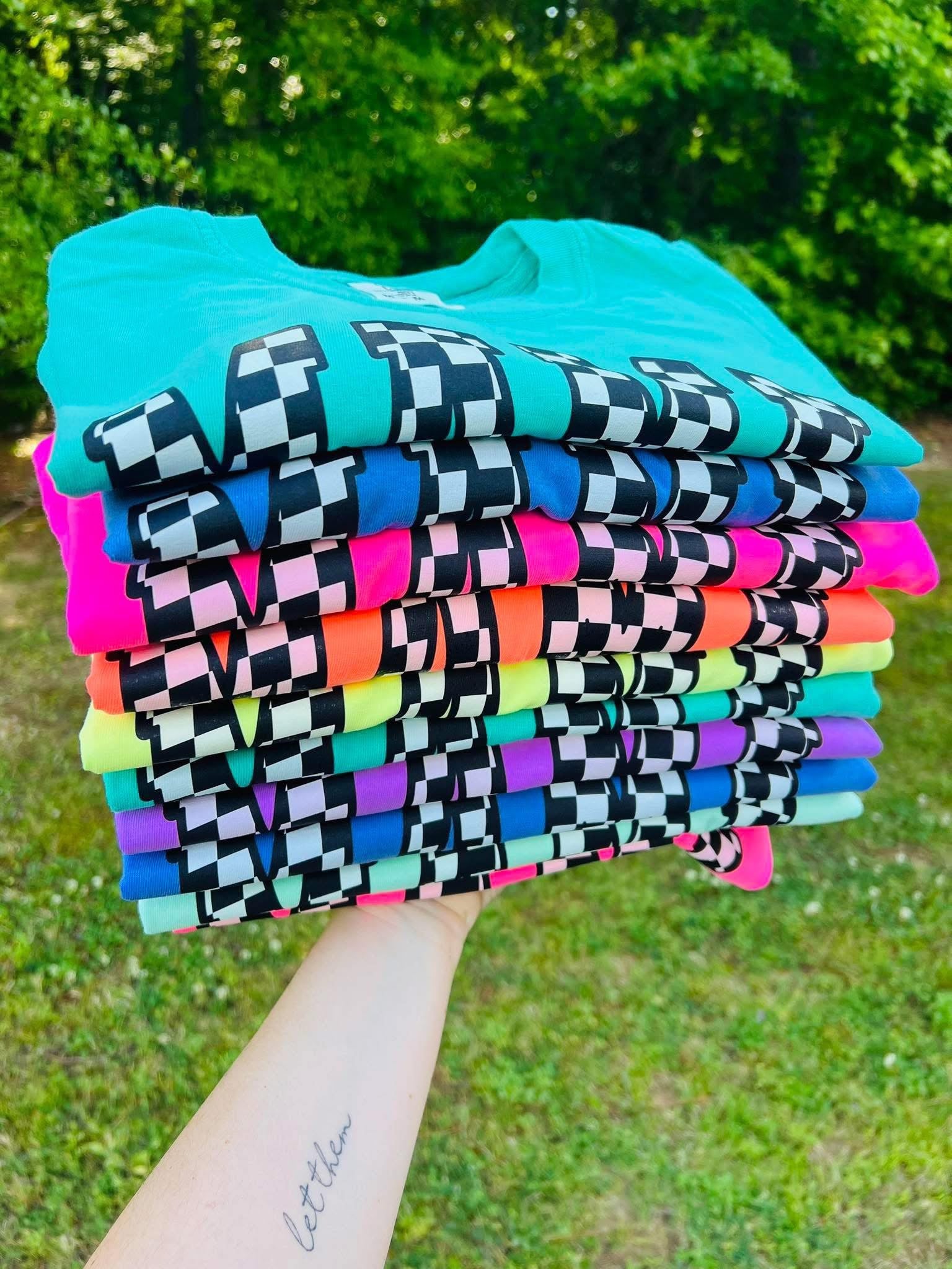 Summer Checkered Mama – InkedUpApparel