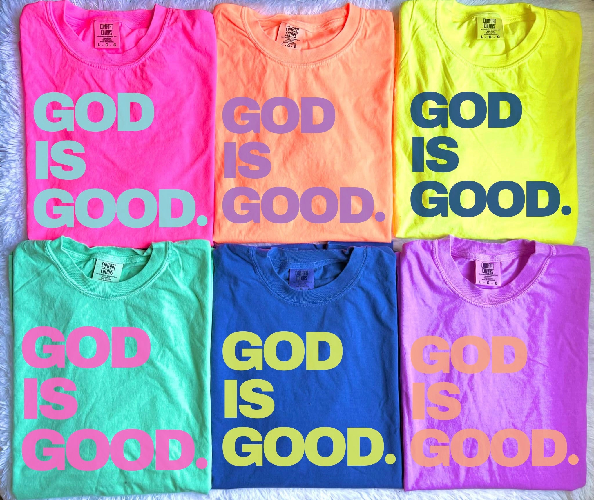 God is Good Neon Tee - RTS – InkedUpApparel